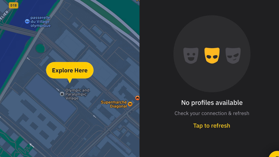 Grindr blocks users from exploring Olympic Village