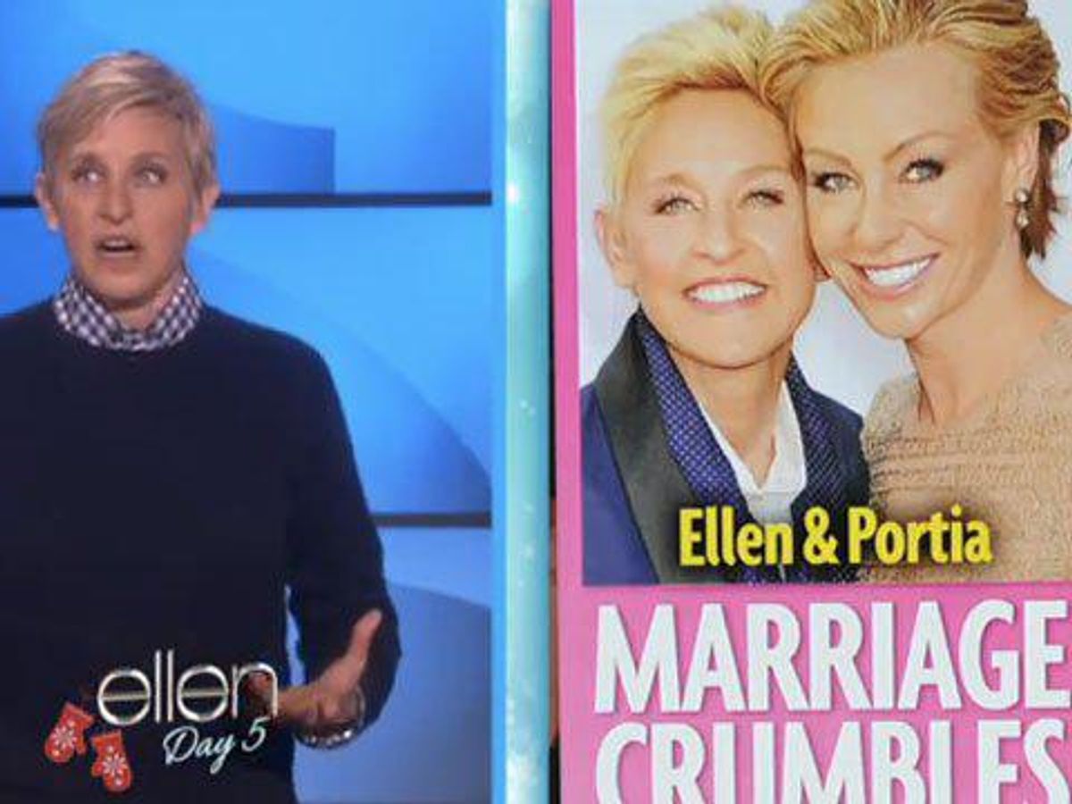 WATCH: Ellen DeGeneres and Portia de Rossi Divorce Rumors Not True ...