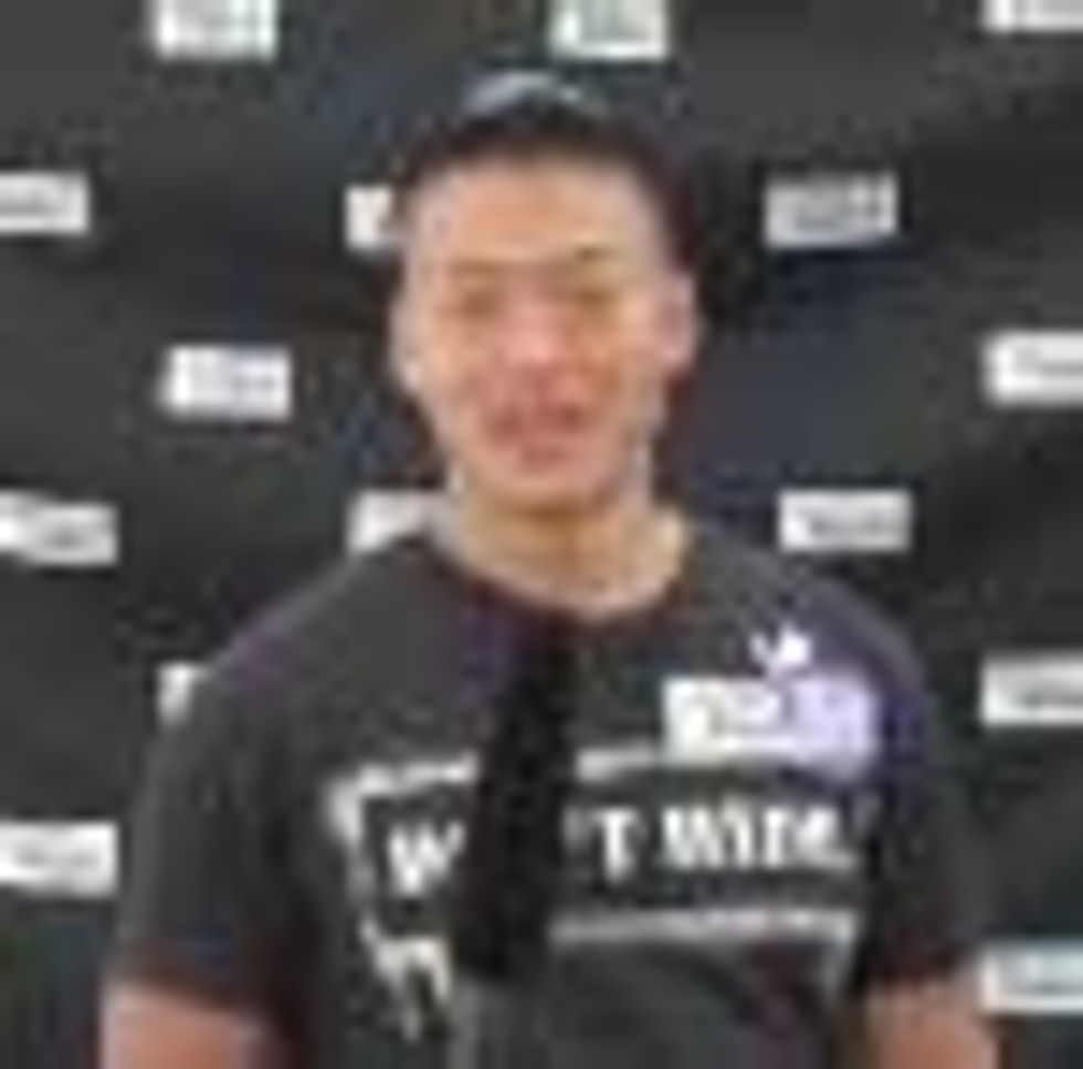 Backstage at 'Meet in the Middle' Video Interview with Lt. Dan Choi