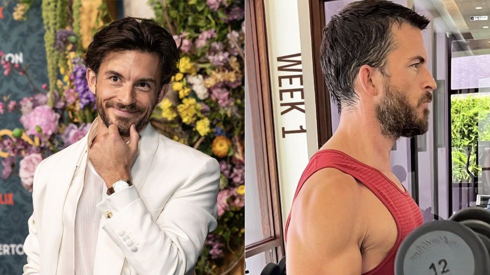 Jonathan Bailey dropped a steamy workout photo